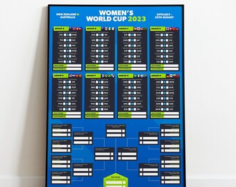 Retro World Cup Qatar 2022 Football Wall Chart FIFA World - Etsy UK