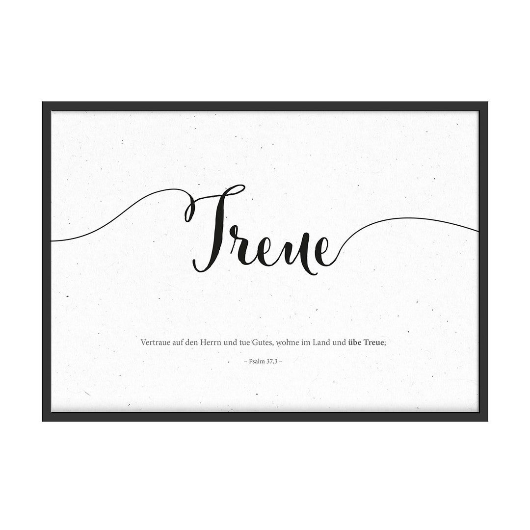Bible Verse: "faithfulness" · A4 Poster Landscape · German Bible Verses ...