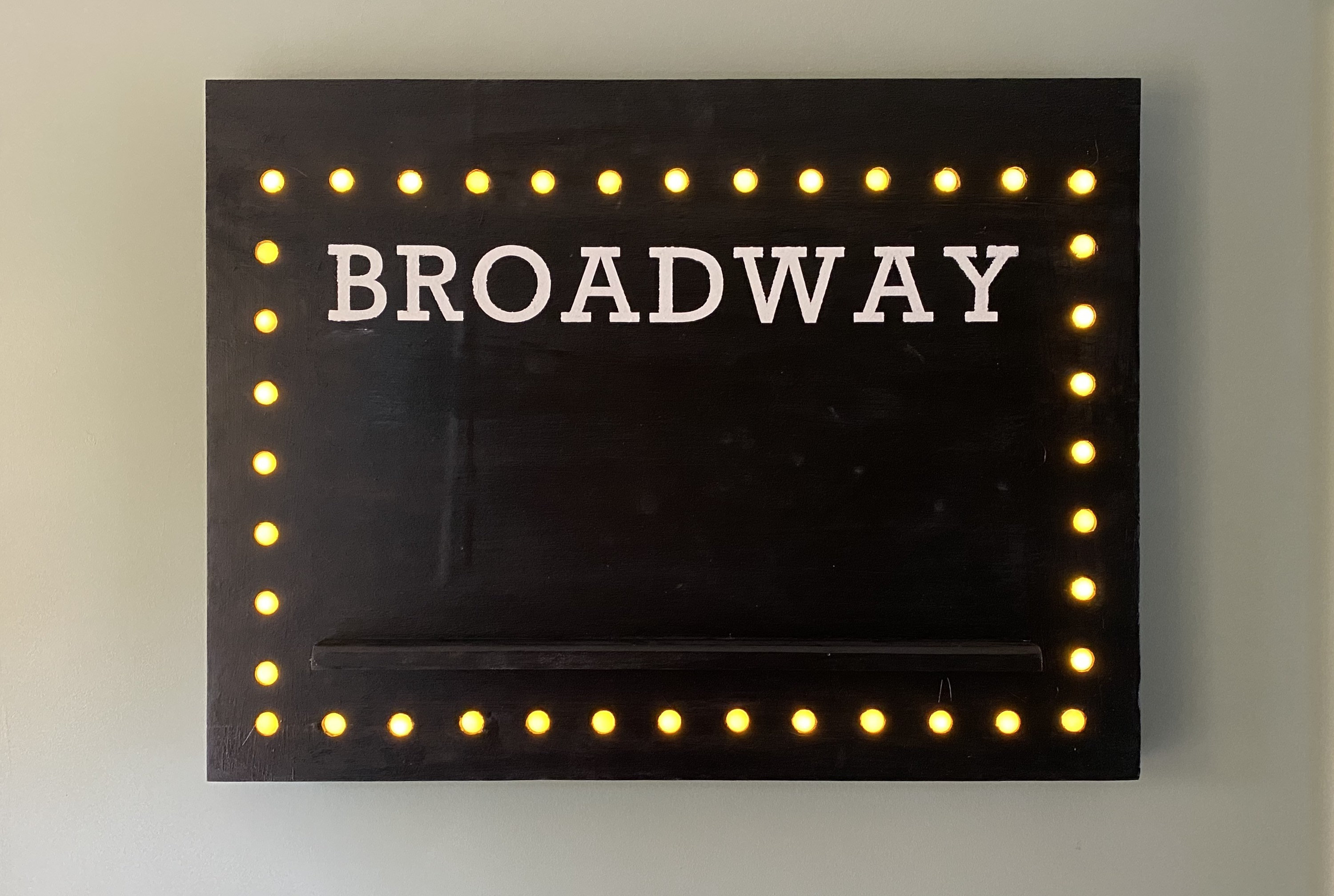 Broadway Sign In Lights