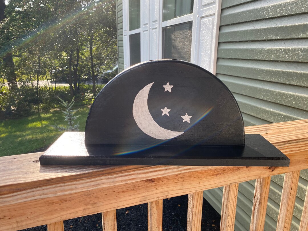 Tabletop Wand Holder-half Moon Display - Etsy