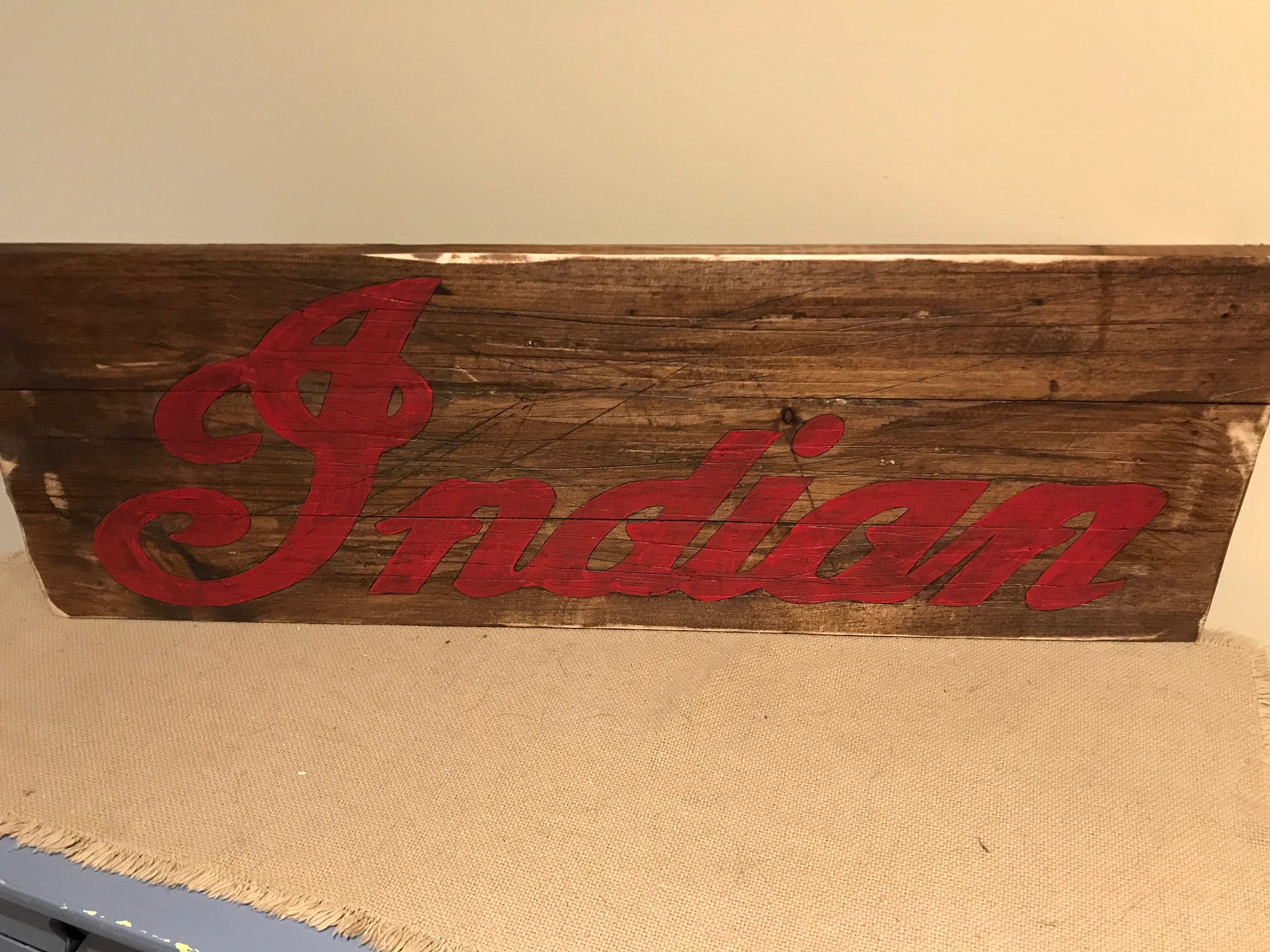 Indian Motorcycle Sign 30.5 long | Etsy