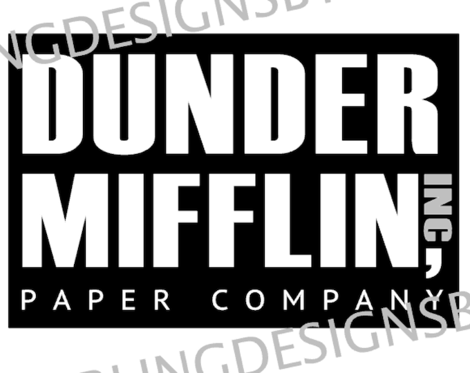 Dunder Mifflin SVG - Etsy Canada