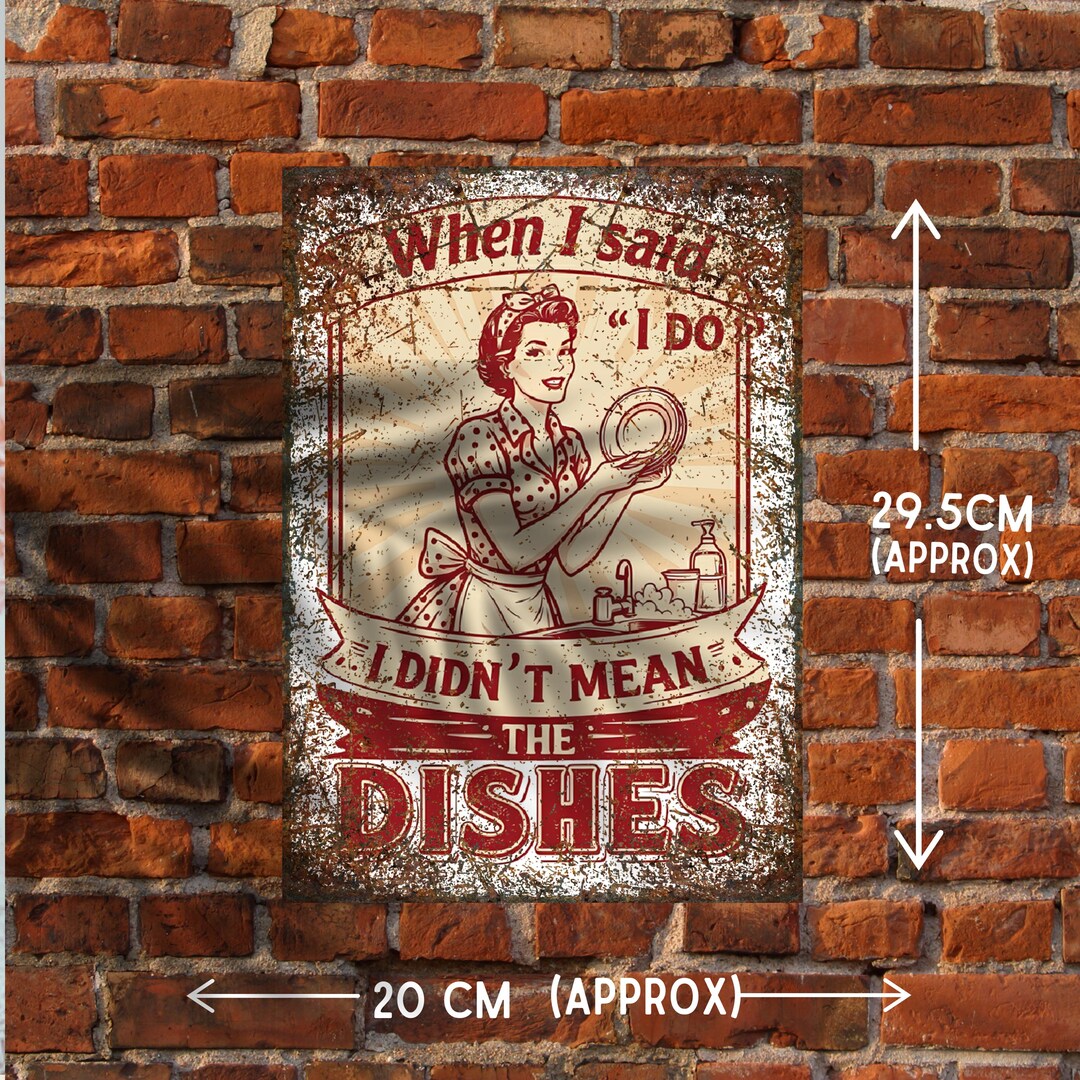 Funny Cooking Metal Sign A4 Size 20cm X 30cm Glossy Finish - Etsy