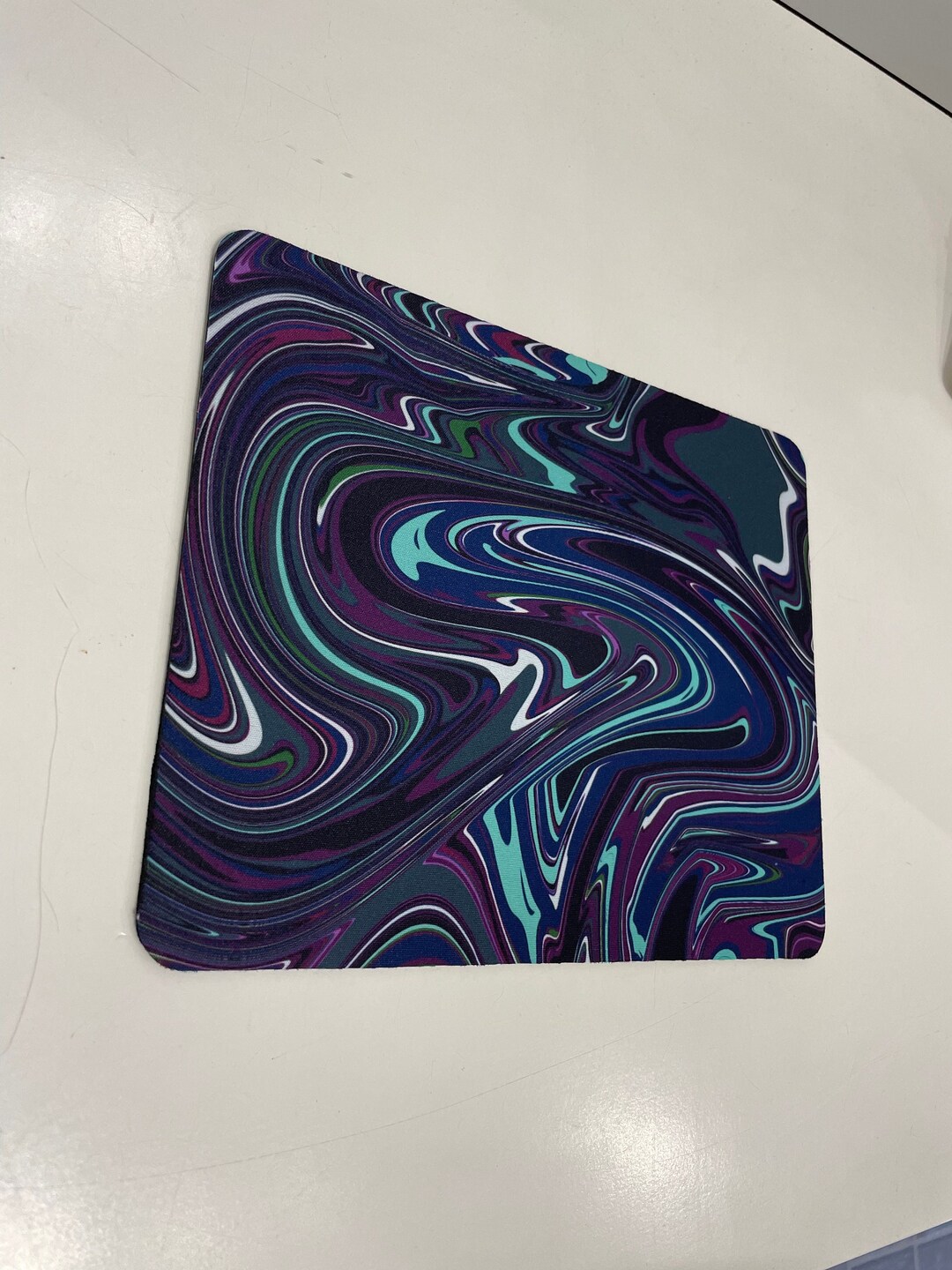 Custom Spiral Artwork Design Mouse Mat 22cm X 18cm Rubber Backed, Great ...