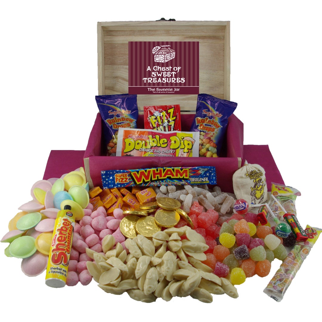 Retro Sweets Wooden Chest : Medium A Novel & Unusual Sweet Gift - Etsy