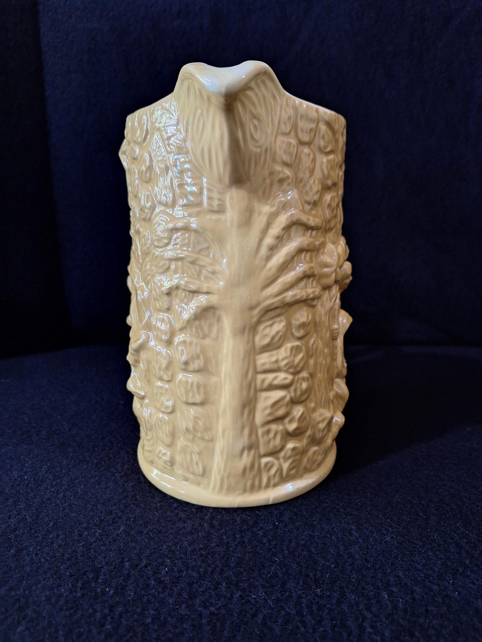 Vintage Majolica Nativity Scene Figural Style Pitcher Joseph Mary Jesus ...