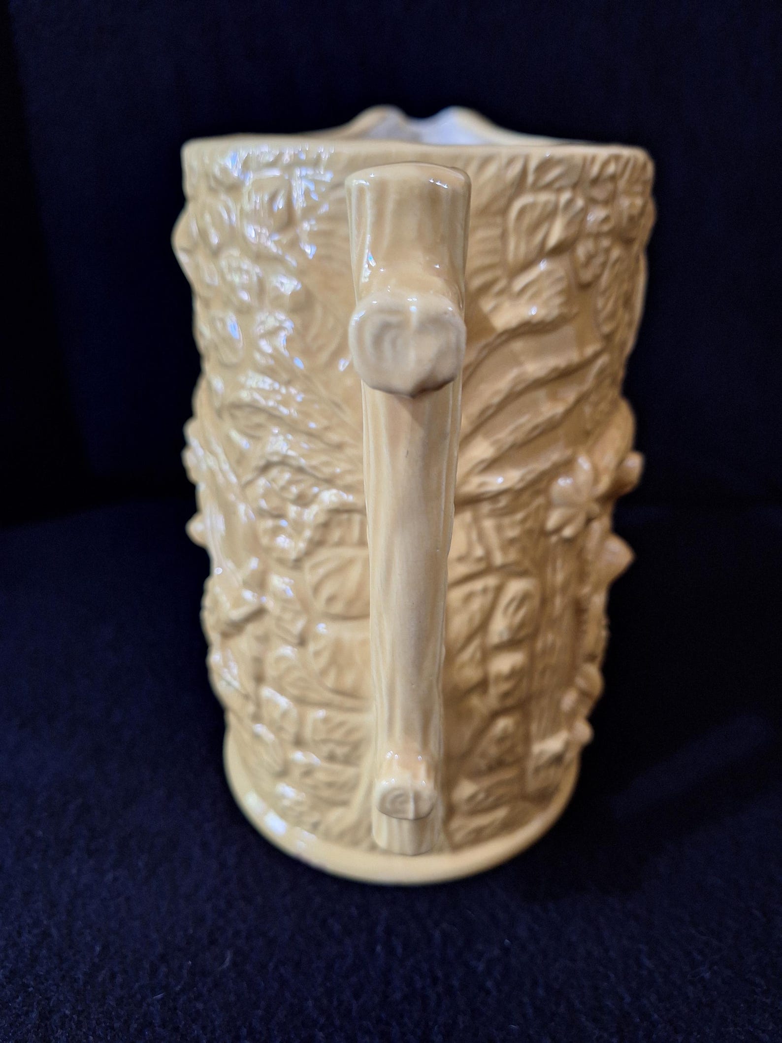 Vintage Majolica Nativity Scene Figural Style Pitcher Joseph Mary Jesus ...