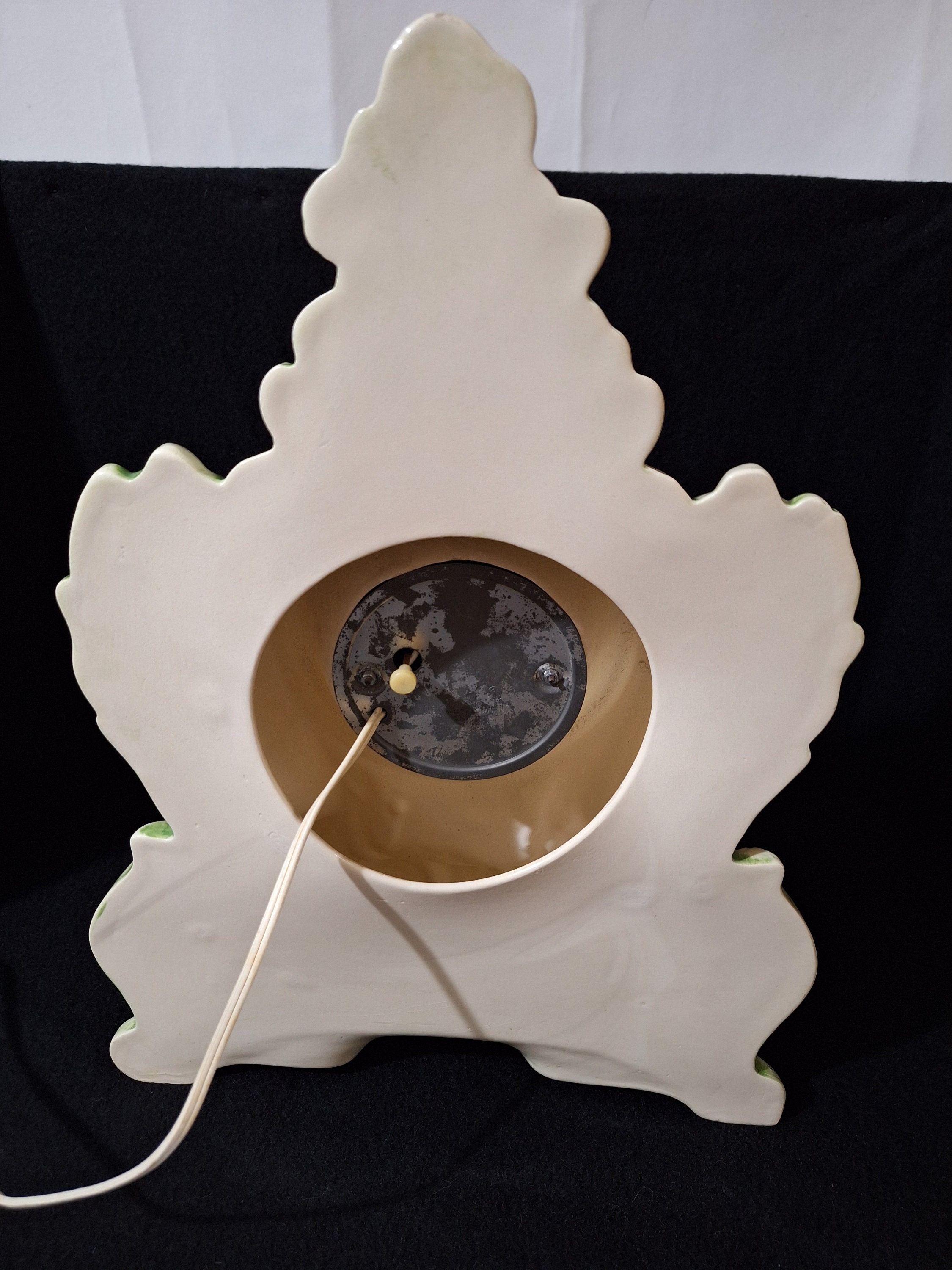 Vintage Victorian Style Electric Ceramic Mantle Clock Movement by ...