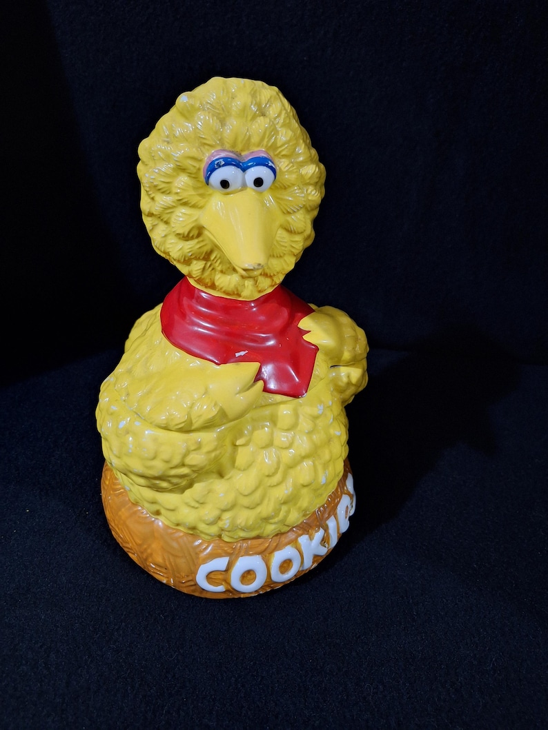 Vintage Sesame Street Big Bird Ceramic Cookie Jar 1970s Muppets Inc ...
