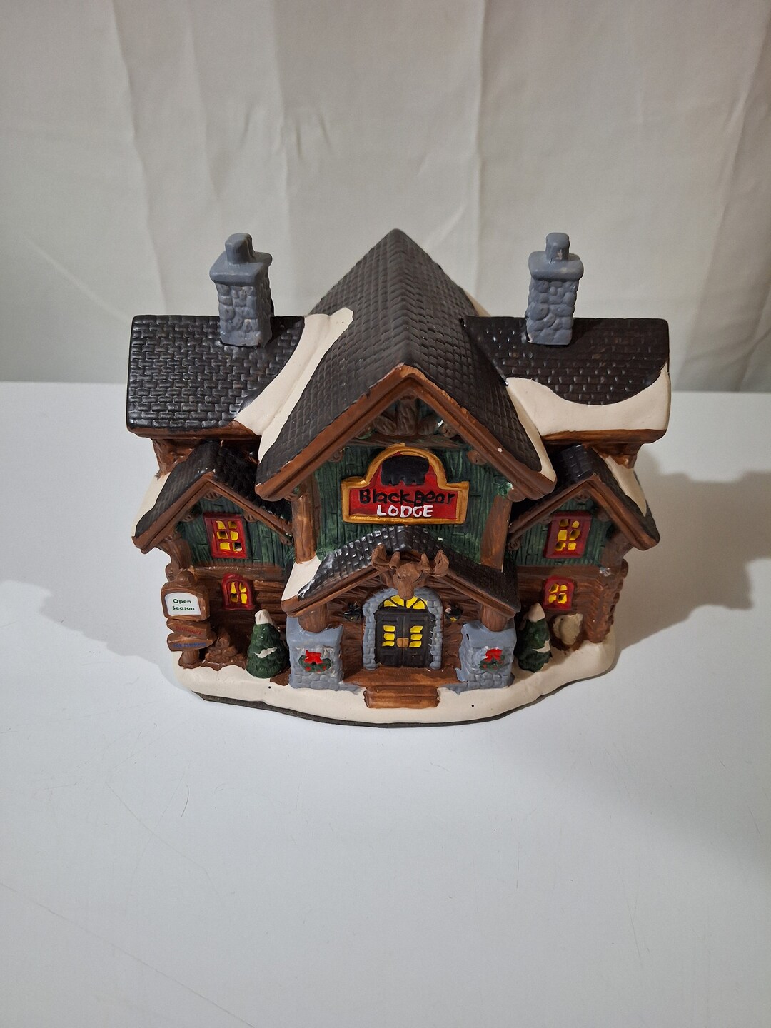 Holiday Time Christmas Village Holiday Time Village Collectibles Black ...