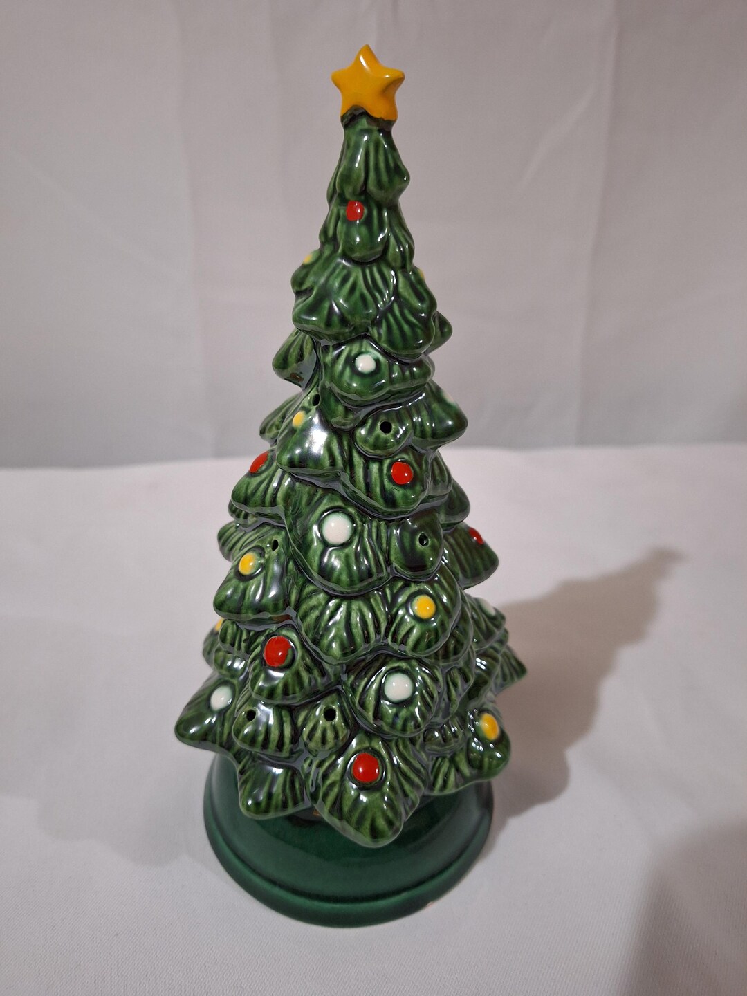 Vintage Avon Christmas Tree Incense/candle Holder Hand Made Hand ...