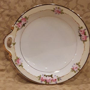 Antique Nippon Nappy Hand Painted Porcelain Pink Roses Shabby Cottage ...