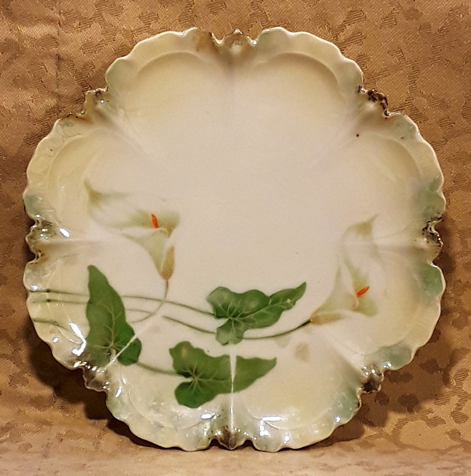 Antique RS Germany 6.25 Plate Porcelain Calla Lilies - Etsy
