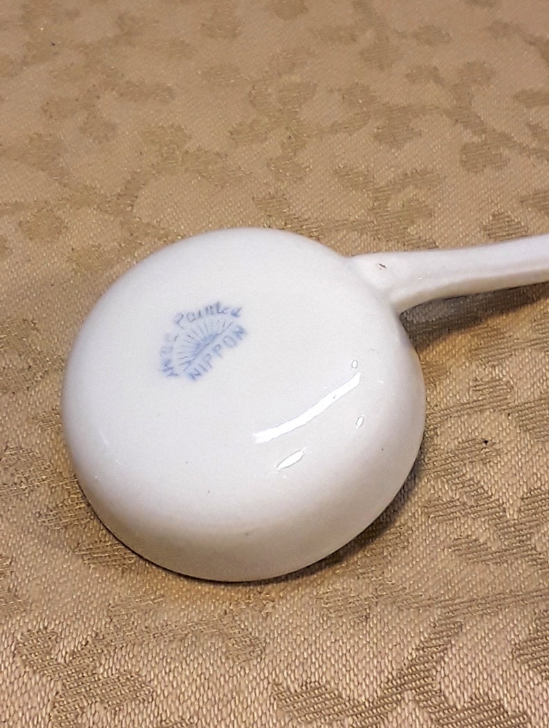 Antique Nippon Ladle Hand Painted Porcelain Pink Rose Gold - Etsy