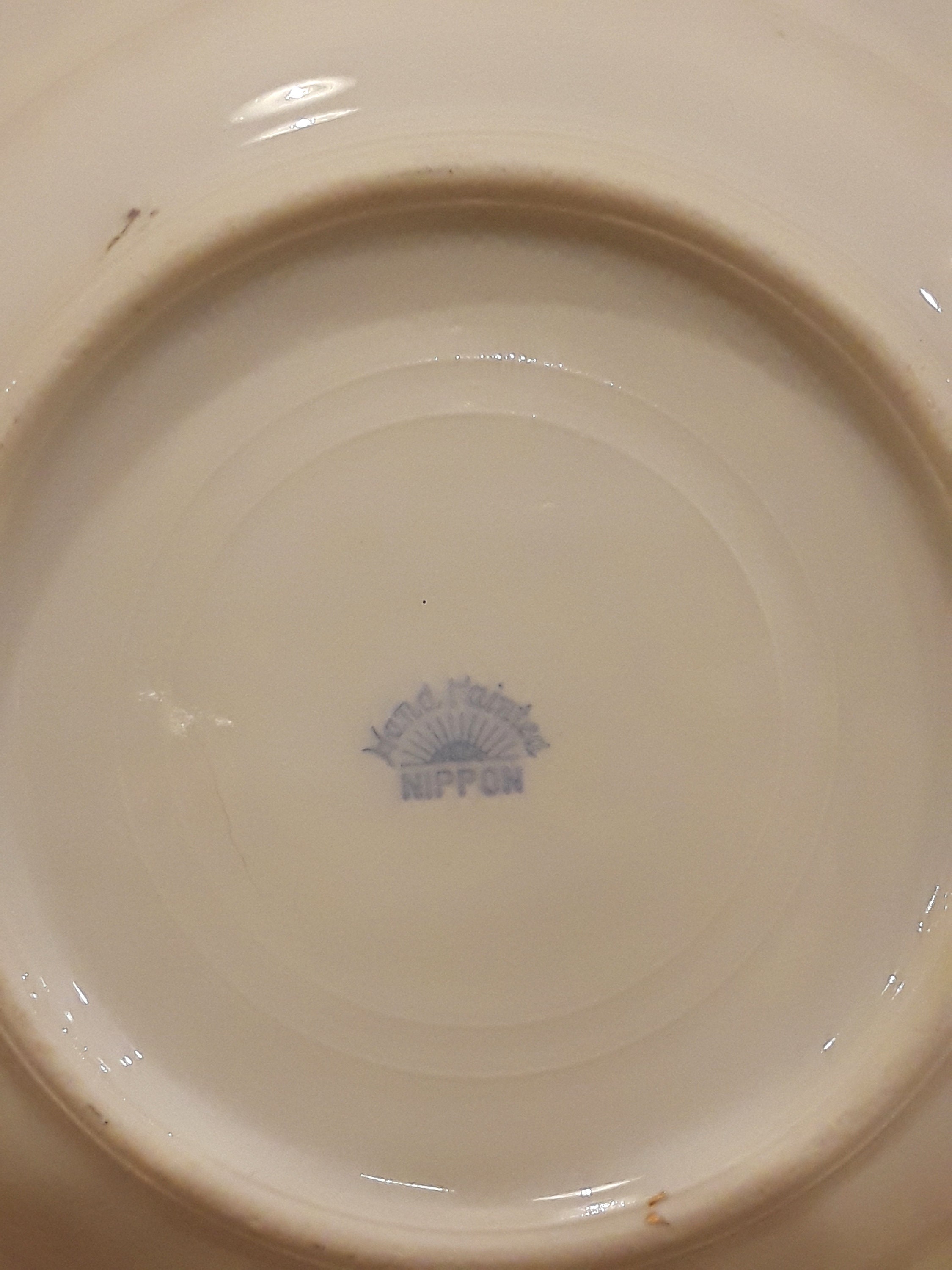 Antique Nippon Nappy Hand Painted Porcelain Pink Roses Shabby Cottage ...