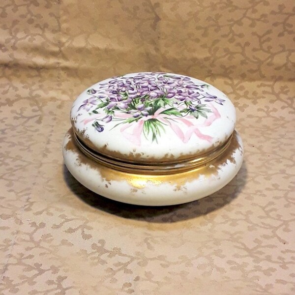 Antique Powder Jar - Etsy