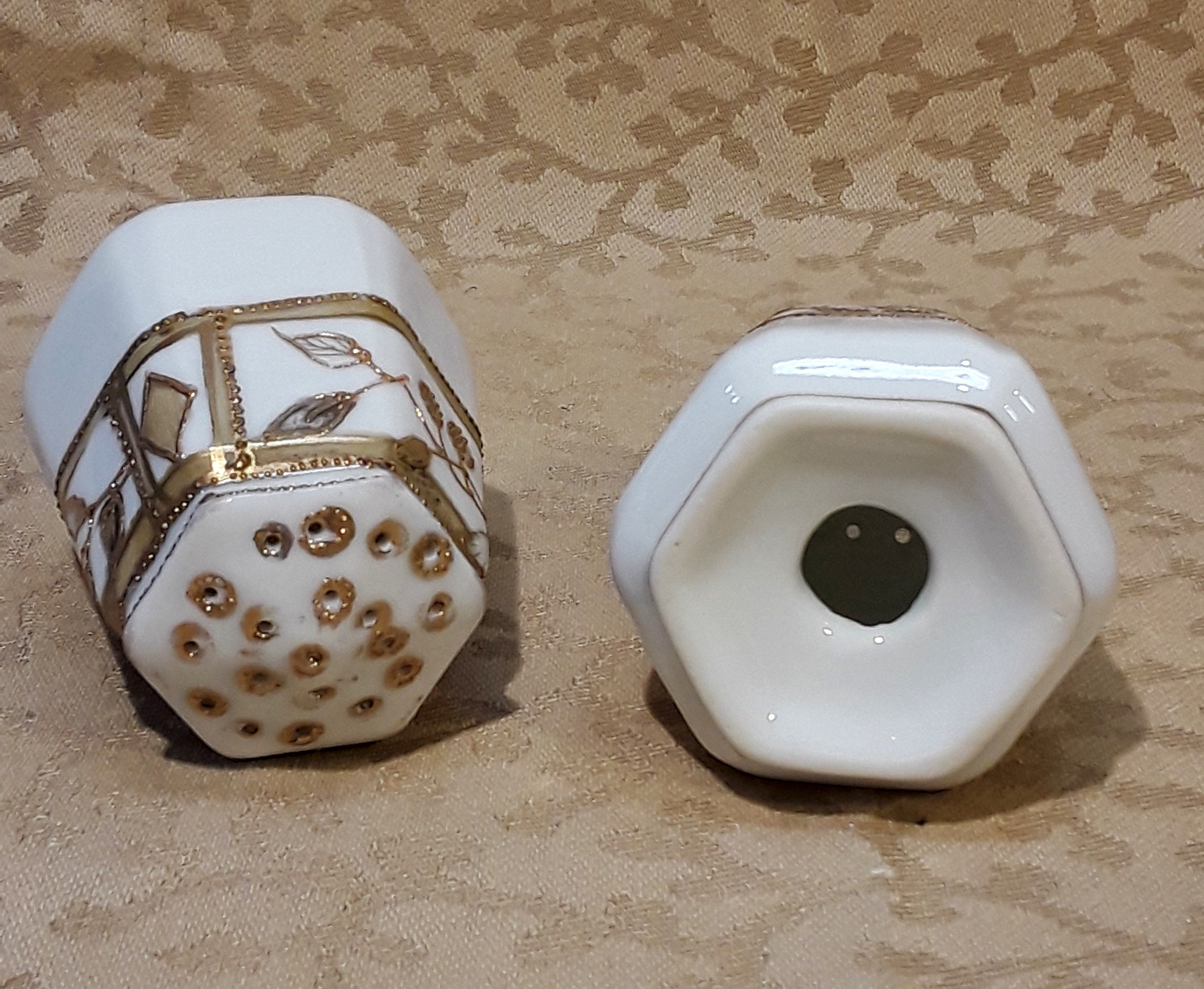 Antique Nippon Condiment Set on Tray Mustard Pot Salt Pepper | Etsy