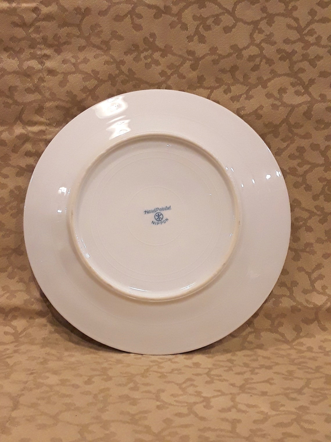 Antique Nippon Plate 7.5 Hand Painted Porcelain Gold | Etsy