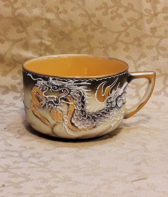 Antique Dragonware Tea Cup Moriyama 1920s Art Deco Gray - Etsy