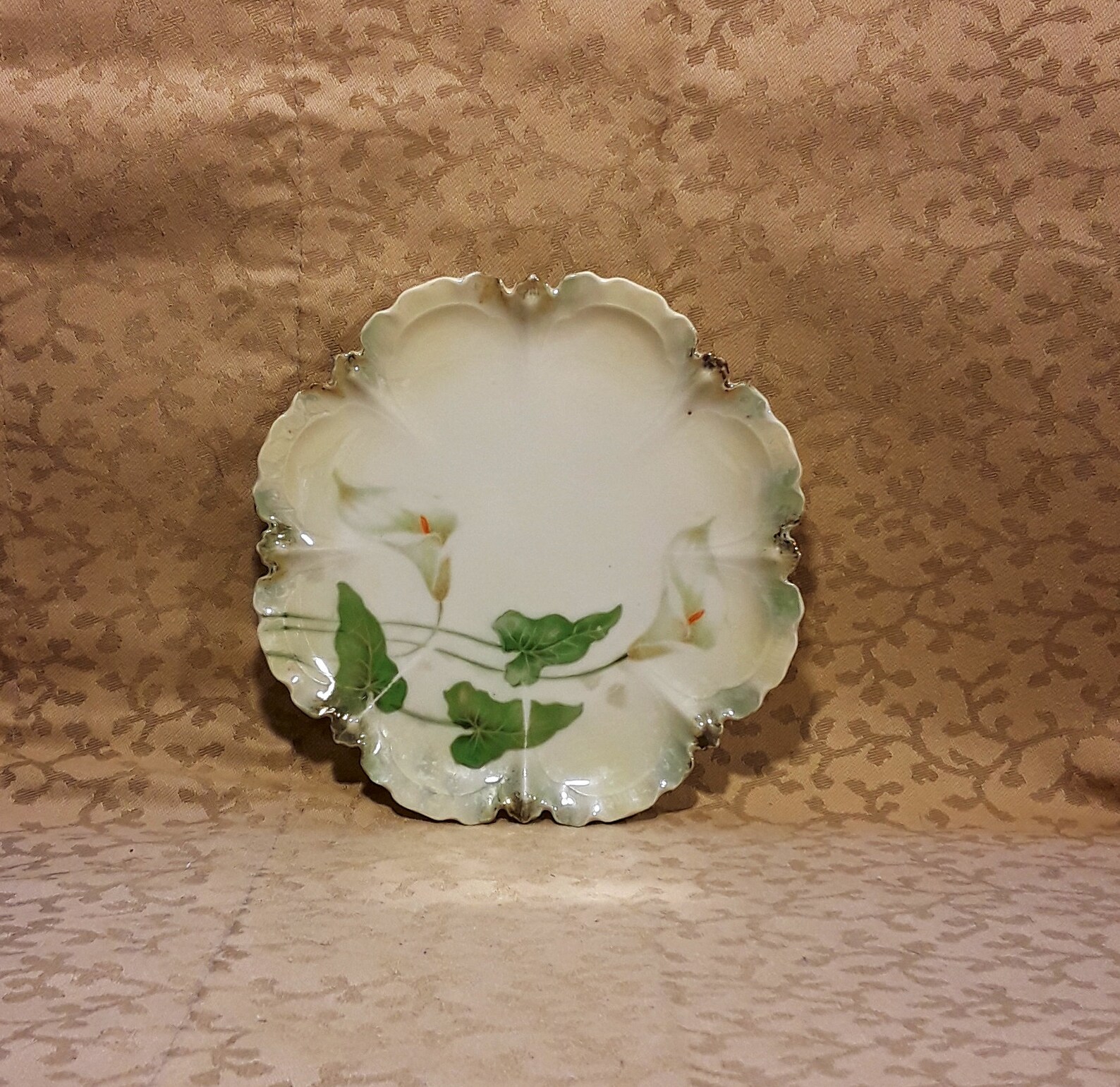 Antique RS Germany 6.25 Plate Porcelain Calla Lilies - Etsy