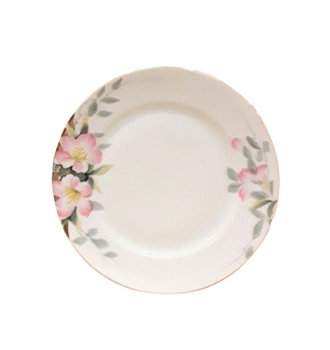 Set of 2 Vintage Noritake Azalea Pattern 6.25" Bread Plates 1920s Hand ...