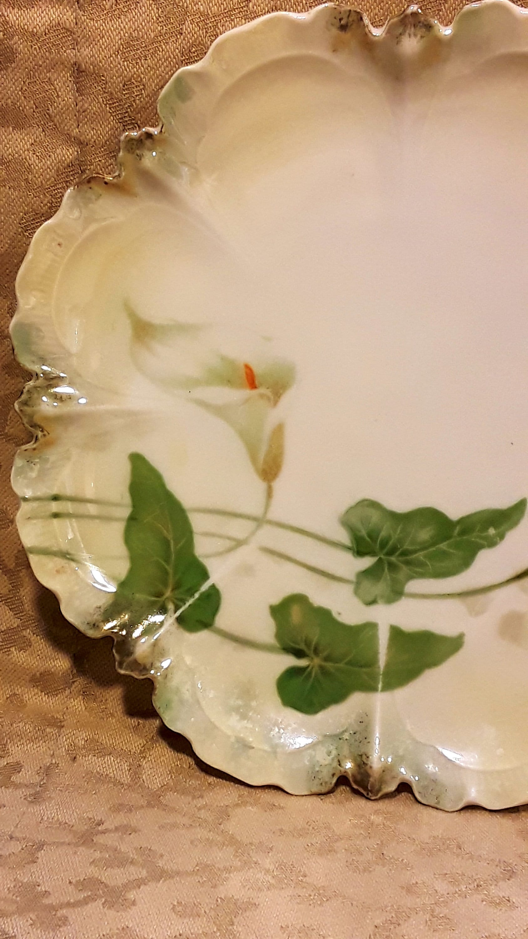 Antique RS Germany 6.25 Plate Porcelain Calla Lilies - Etsy