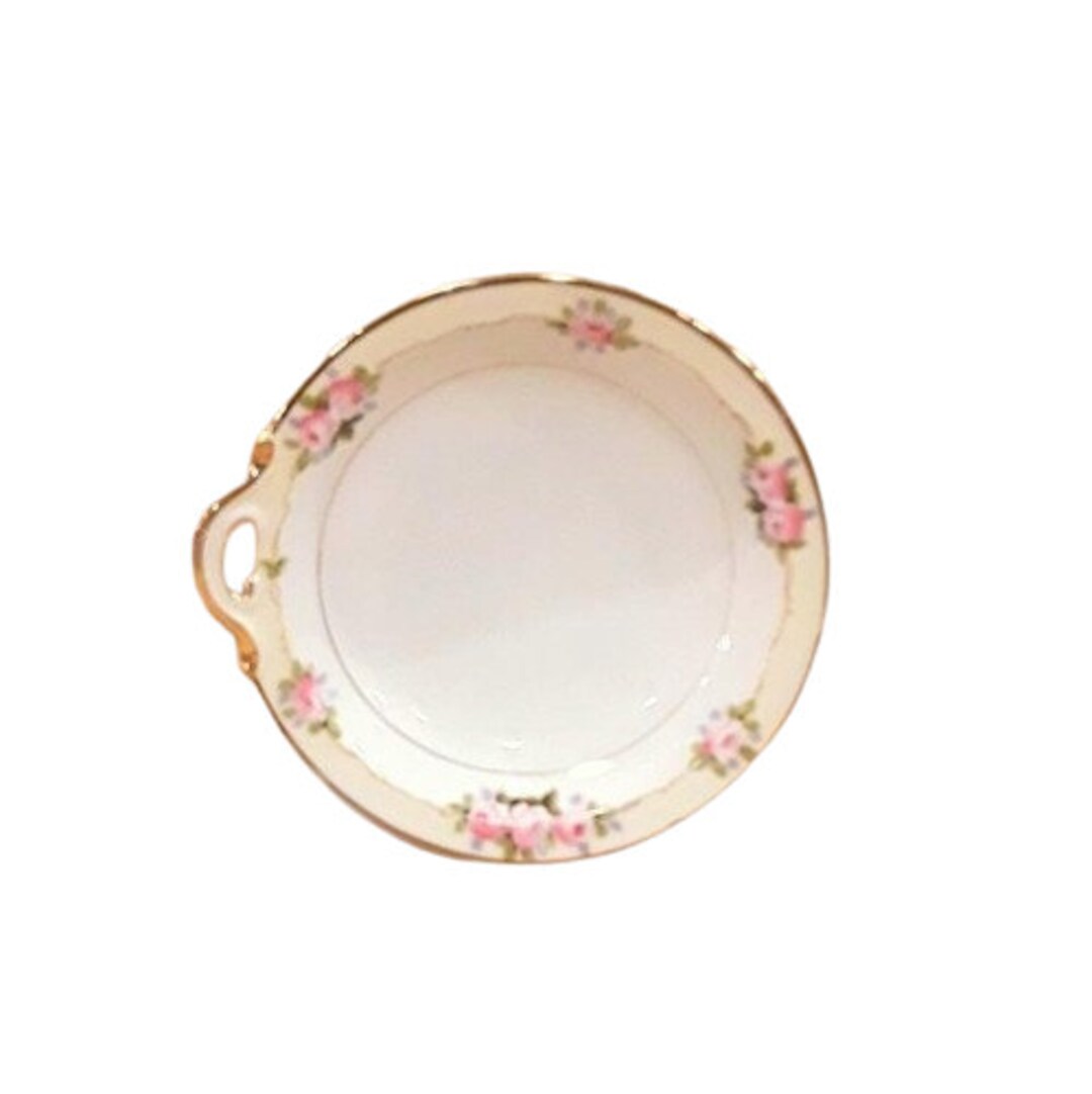 Antique Nippon Nappy Hand Painted Porcelain Pink Roses Shabby Cottage ...