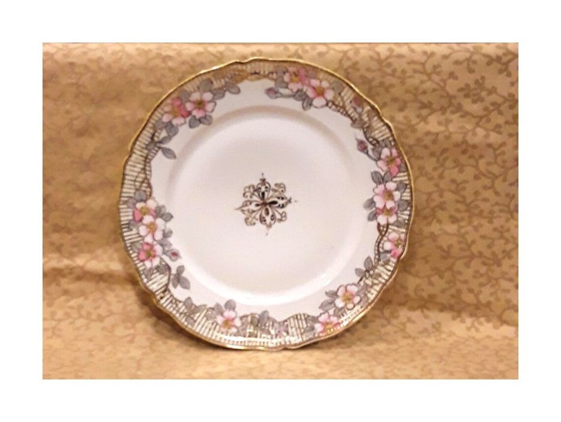 Antique Nippon Plate 10.25 Cherry Blossoms Hand Painted - Etsy Singapore