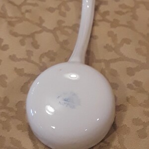 Antique Nippon Ladle Hand Painted Porcelain Floral Orange Flowers Blue ...