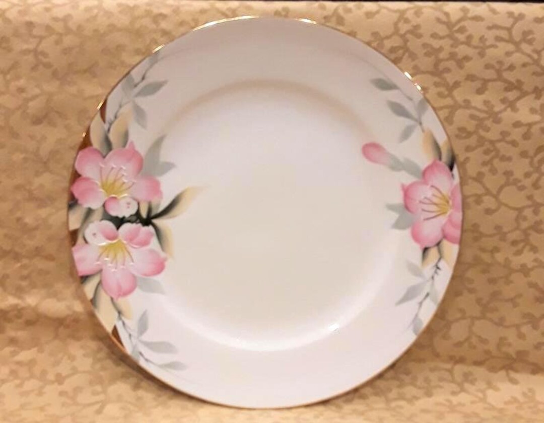 Set of 4 Vintage Noritake Azalea Pattern 10 Dinner Plates 1920s 1930s ...