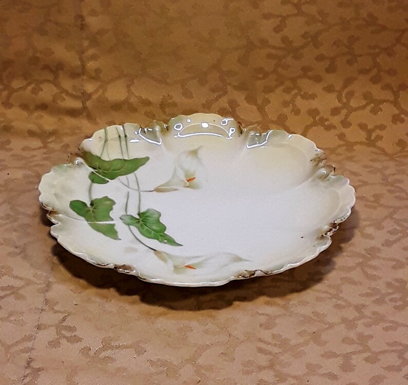 Antique RS Germany 6.25 Plate Porcelain Calla Lilies - Etsy