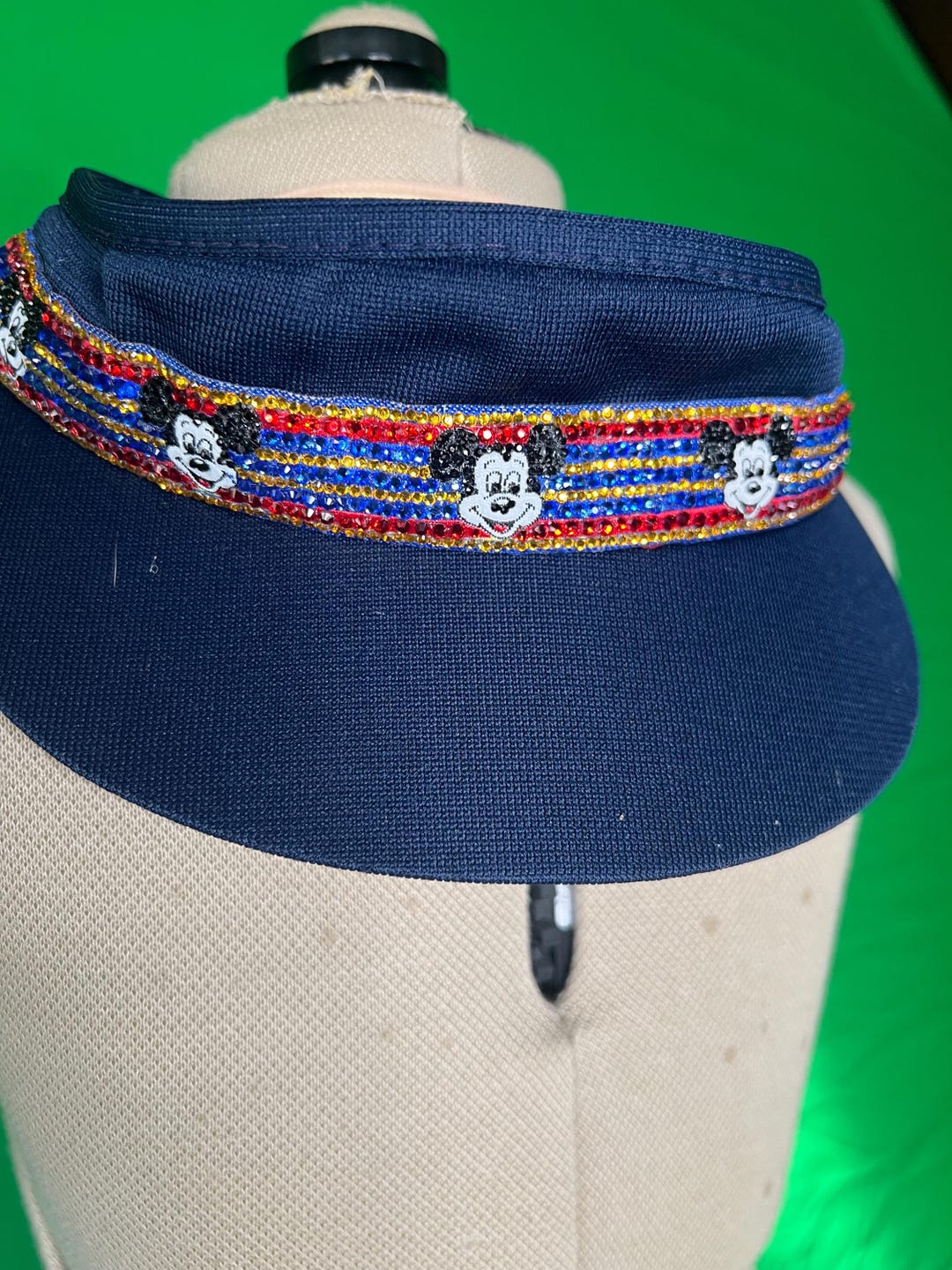 Vintage Mickey Mouse Visor Blinged up for Your Next Disney Adventure - Etsy