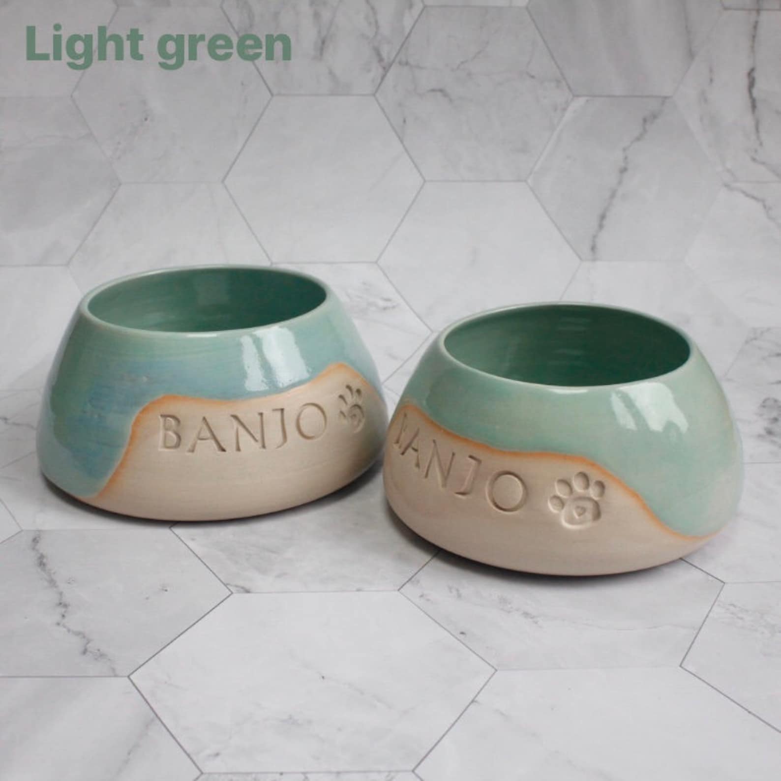 Personalised Spaniel Bowl Handmade Ceramic Water Food Bowl | Etsy UK