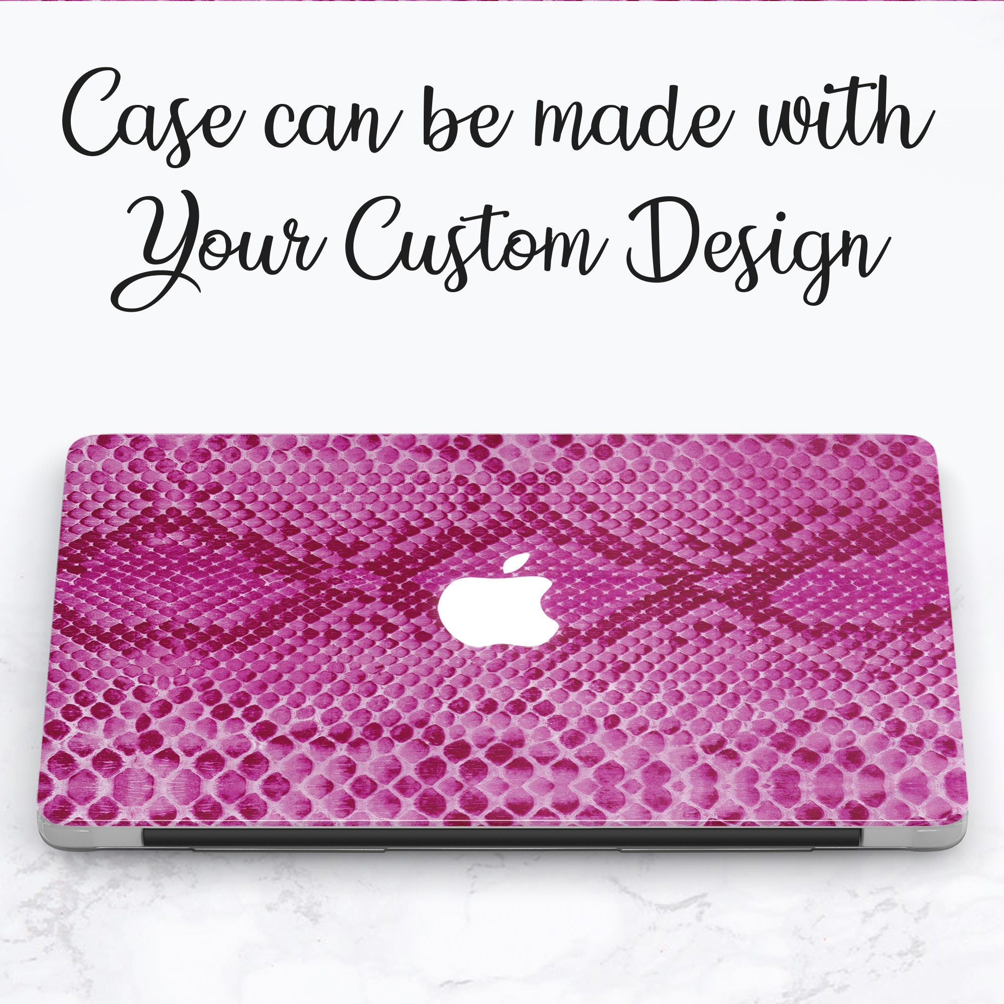 Pink Snakeskin Macbook Case Pink Snake Macbook Air Case 13 | Etsy