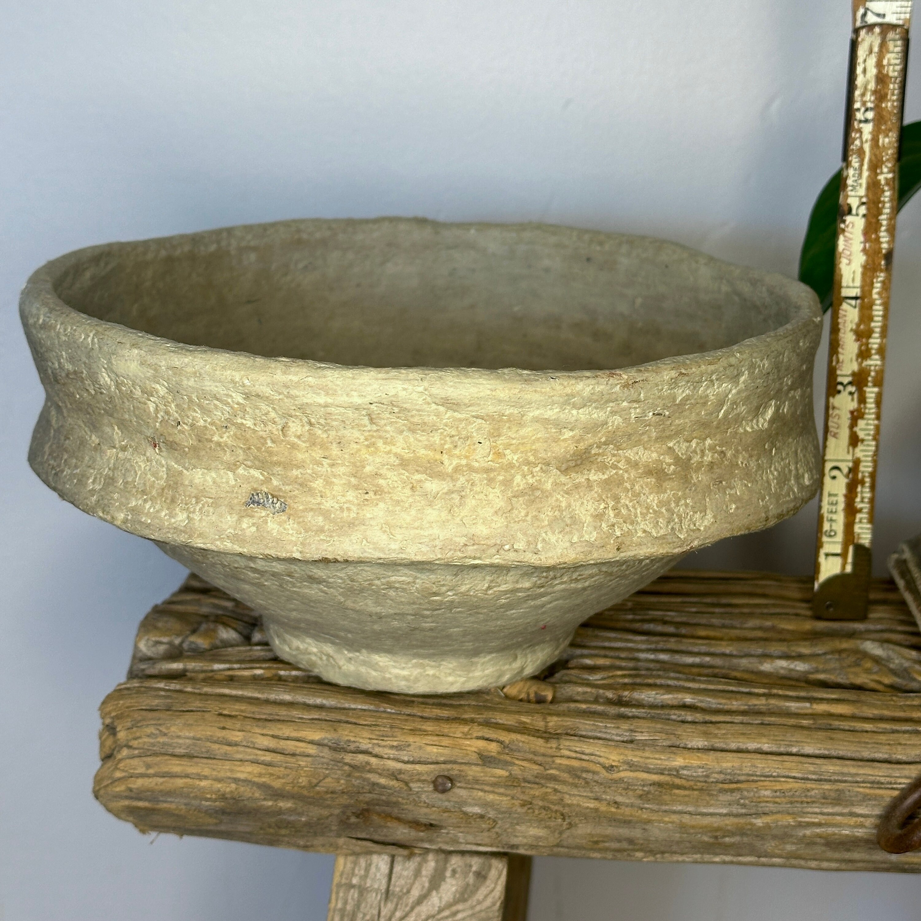 Rustic Vintage Mini Paper Mache Bowl - Etsy