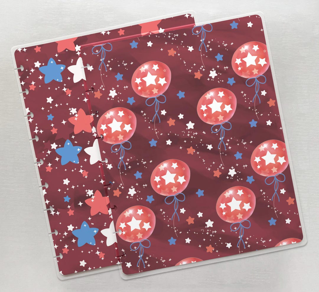 4th of July Planner Covers for Disc Bound Planners | Sizes: HP Mini, HP ...