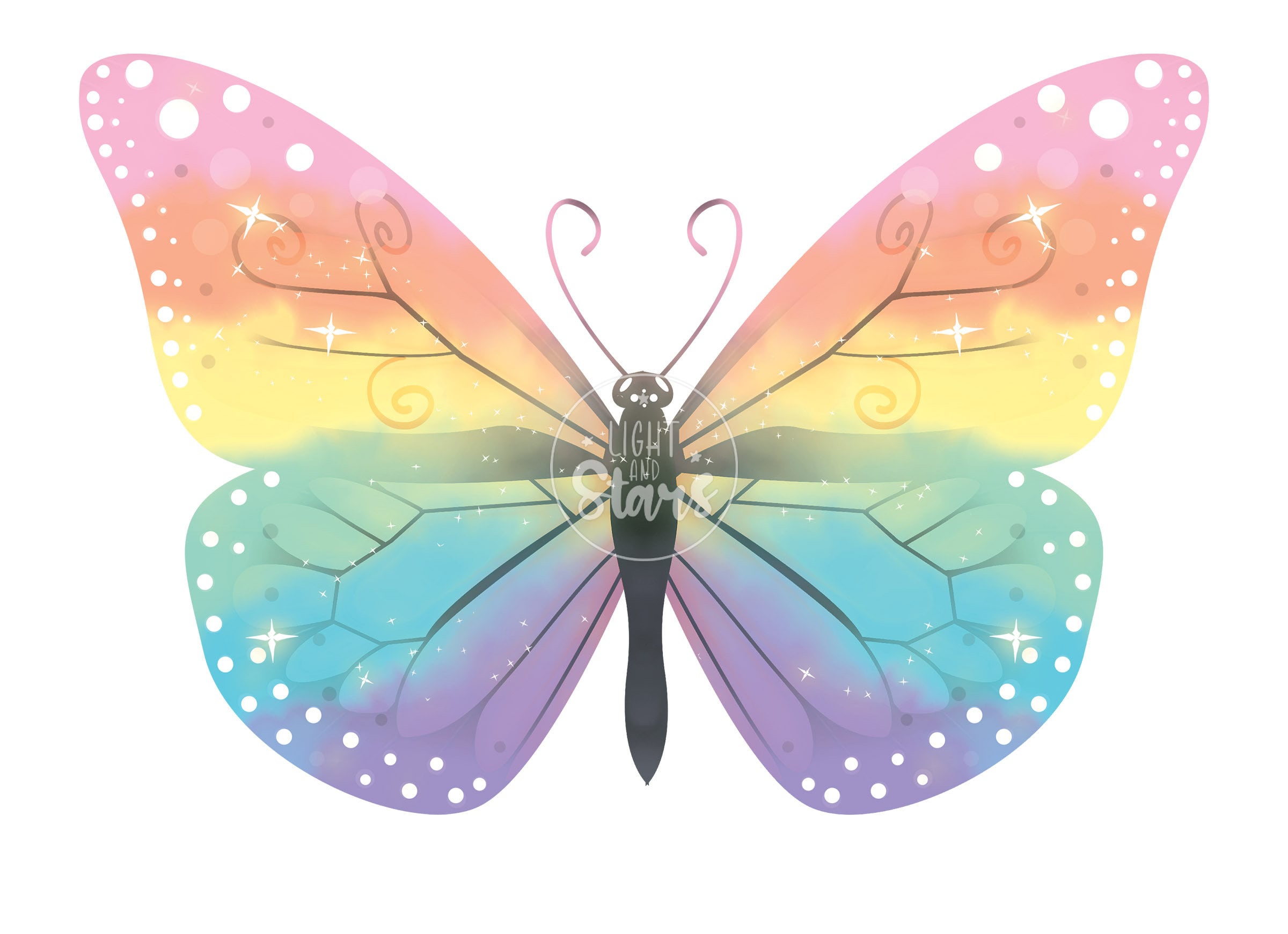 Rainbow Butterfly Png