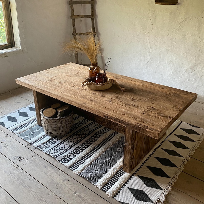 Rustic Coffee Table - Etsy