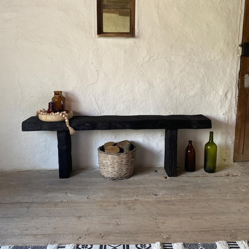 Rustic Wood Bench - Etsy