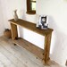 Reclaimed Wood Console Table Narrow, Rustic Console Table, Custom ...