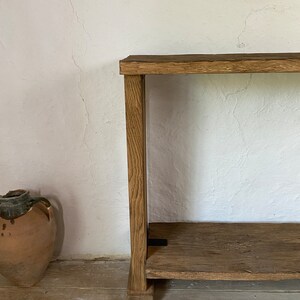 Reclaimed Wood Console Table Narrow, Rustic Console Table, Custom ...