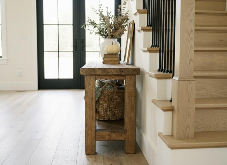 Console Table/ Unique Rustic/reclaimed Wood/ Custom Farmhouse Hallway ...
