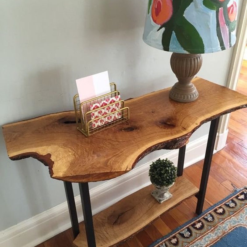 Live Edge Sofa Table - Etsy