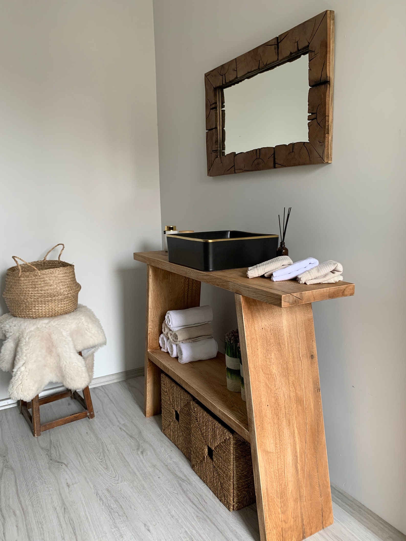Bathroom Vanity /counter Top Wood/wooden Vanities Sink - Etsy