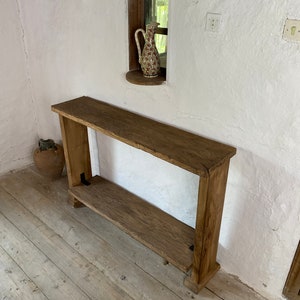 Reclaimed Wood Console Table Narrow, Rustic Console Table, Custom ...