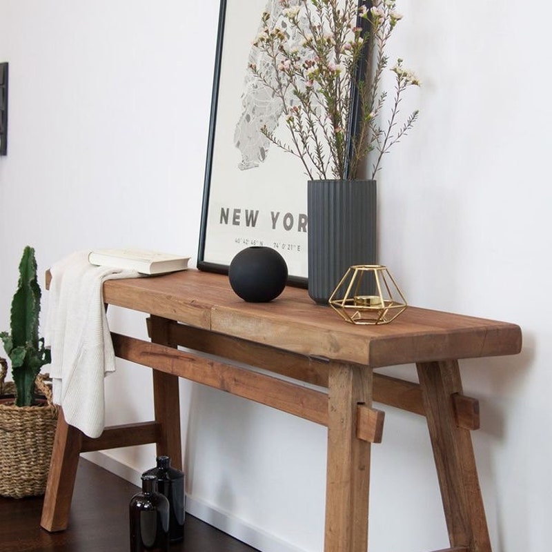 Blue Console Table - Etsy