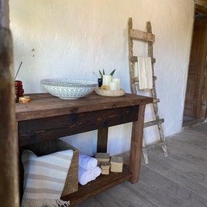 Handcrafted Rustic Barnwood Bathroom Vanity With Reclaimed Wood, Custom ...