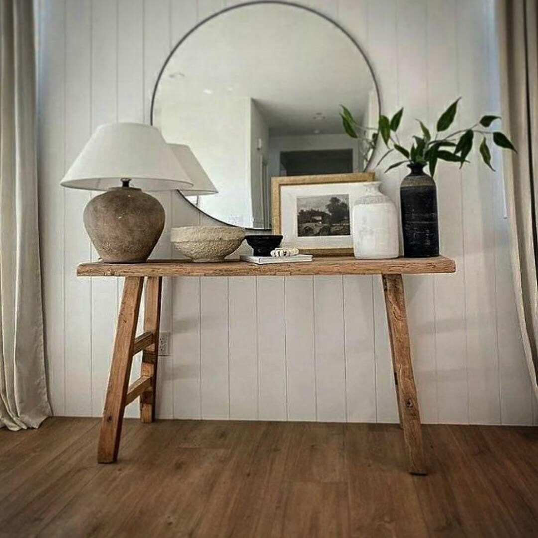 Console Table, Unique Rustic/reclaimed Wood, Custom Farmhouse Hallway ...