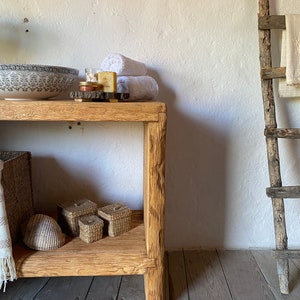 Handmade Rustic Bathroom Vanity, Reclaimed Wood Solid Bathroom Vanity ...