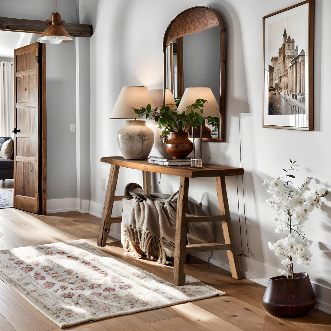 Console Table, Unique Rustic/reclaimed Wood, Custom Farmhouse Hallway ...
